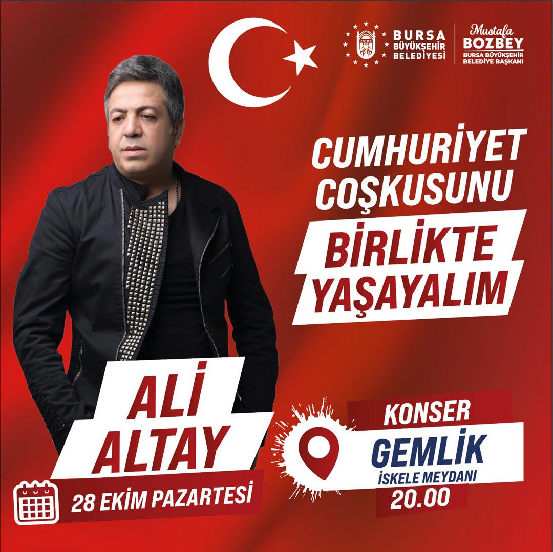 Cumhuriyet Bayramı - Ali Altay Konseri | Bursa Kültür
